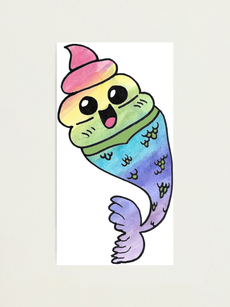 "Merpoop or is it Poomaid? Maybe Poo Mermaid..." Photographic Print by ...