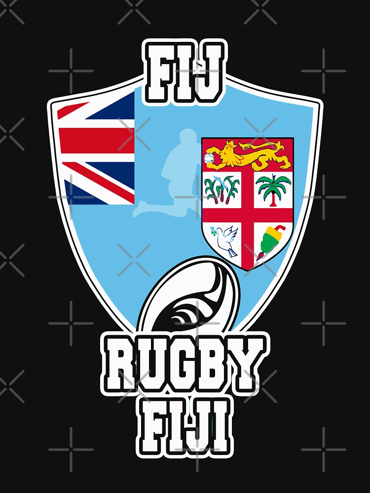 "Fiji Rugby Fan" T-shirt for Sale by tokyobase | Redbubble | rugby t ...