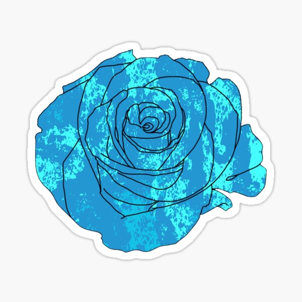 "Blue Rose" Sticker for Sale by csachs | Redbubble