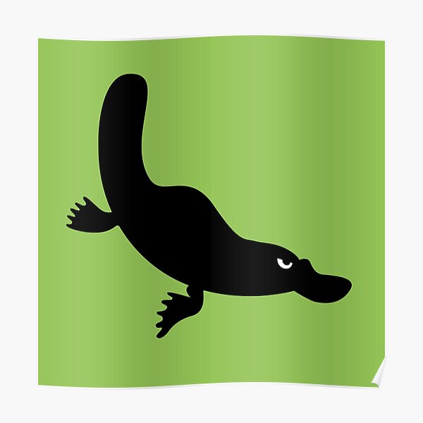 "Angry Animals - Platypus" Poster for Sale by VrijFormaat | Redbubble