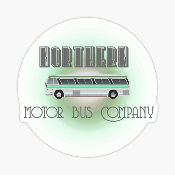"Northern motor bus company vintage style" Sticker for Sale by qlobba ...