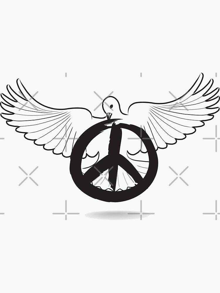 "Dove Peace" Sticker for Sale by meursaultdesign | Redbubble