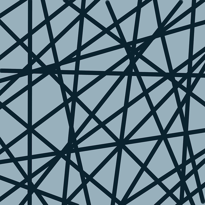 "Abstract Blue Geometric Line Pattern" by kristiART | Redbubble