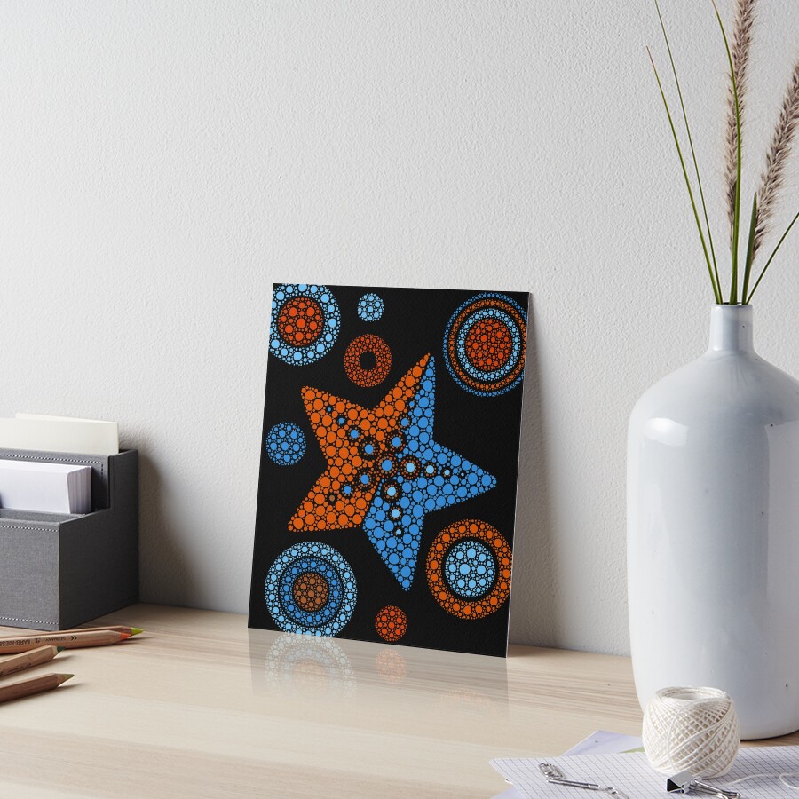 "Aboriginal Dot Art Starfish Color" Art Board Print by k9printart ...