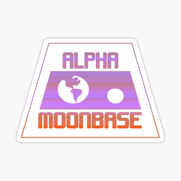 "Cosmic logo - alpha moonbase" Sticker for Sale by CharlieCreator ...