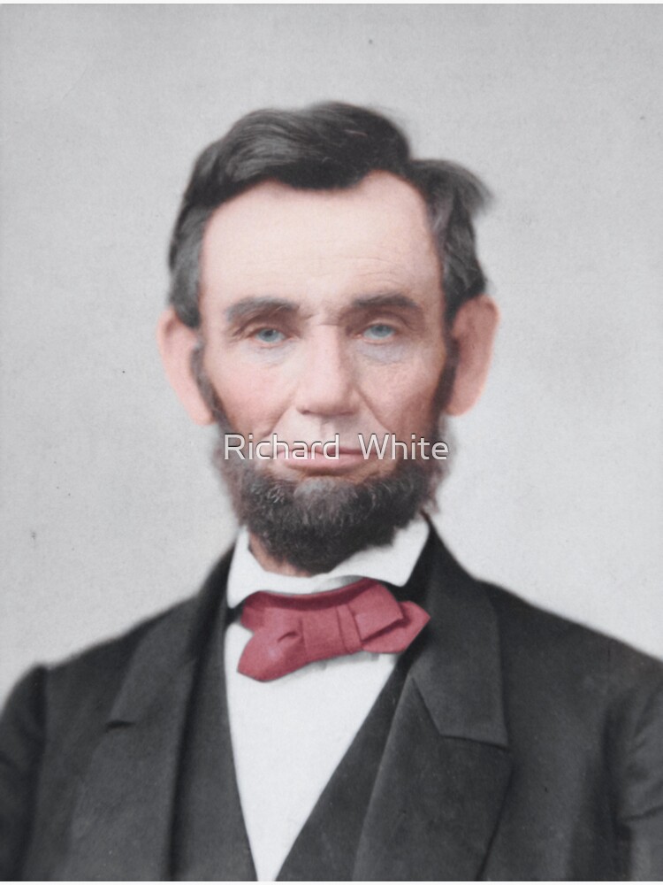 "President Abraham Lincoln in 1863" Sticker for Sale by rwhitecolor ...