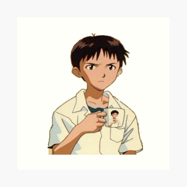 "Shinji holding Shinji holding Shinji holding Shinji" Art Print for ...