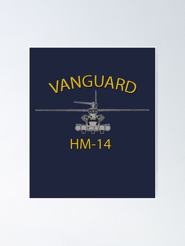 "US Navy HM-14 Vanguard MH-53E Helicopter Squadron Design" Poster for ...