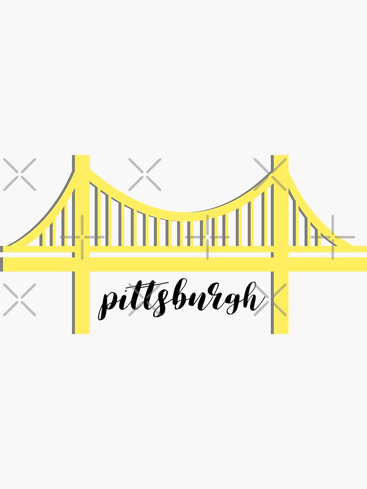 "Pittsburgh Bridge" Sticker by mlvonder02 | Redbubble