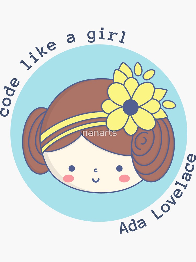"Programmer - Ada Lovelace" Sticker for Sale by nanarts | Redbubble