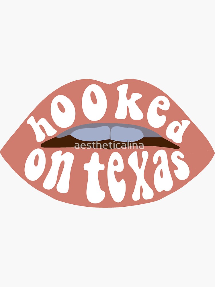 "tx lips" Sticker for Sale by aestheticalina | Redbubble