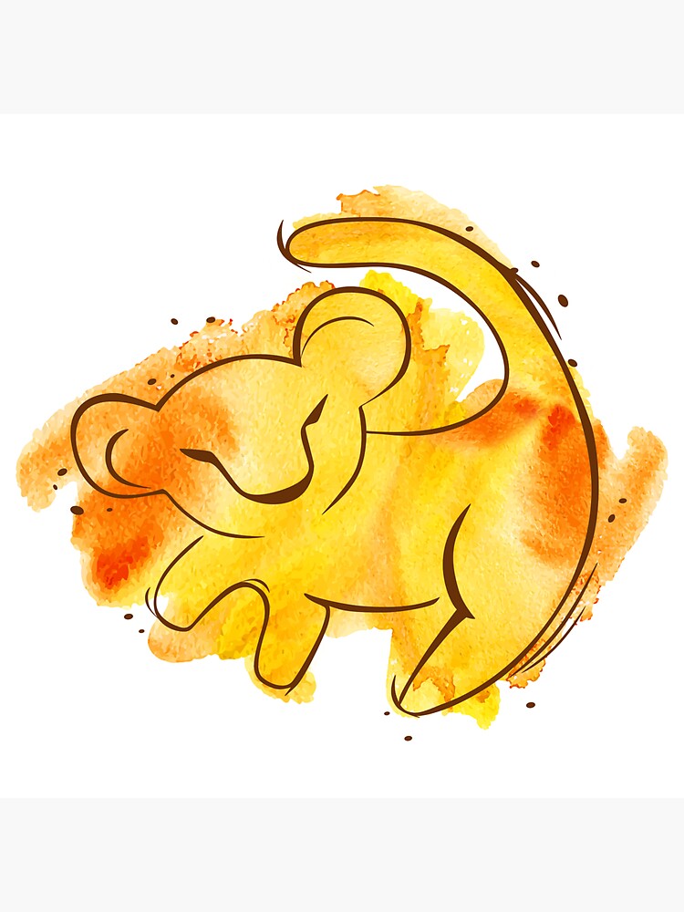 "Simba" Sticker for Sale by Ale Borges | Redbubble