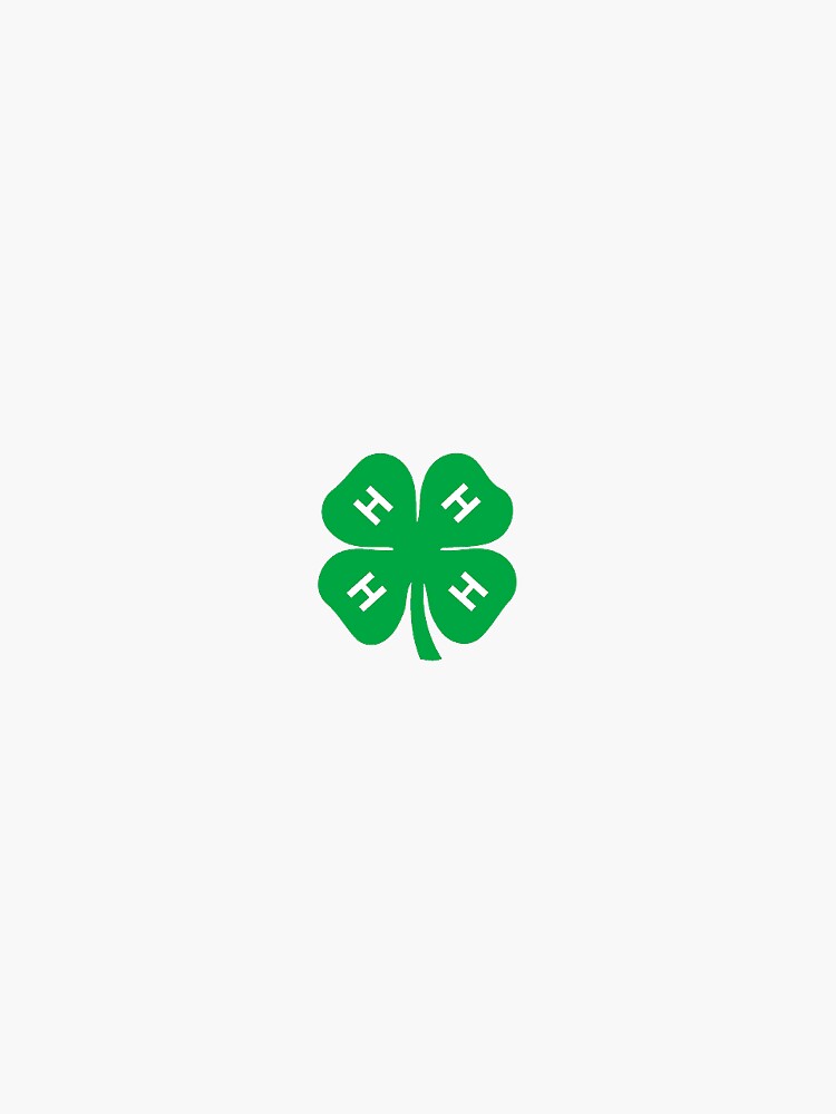 "4-H Emblem" Sticker for Sale by SamBrennen | Redbubble