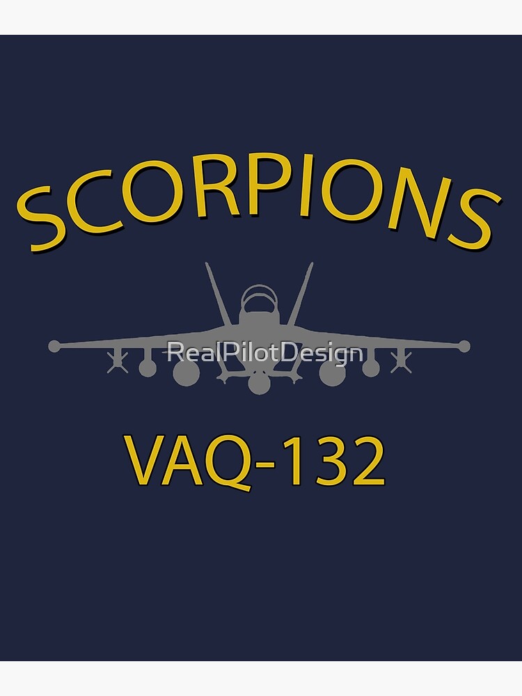 "US Navy VAQ-132 Scorpions USN Electronic Attack Squadron EA-18G ...