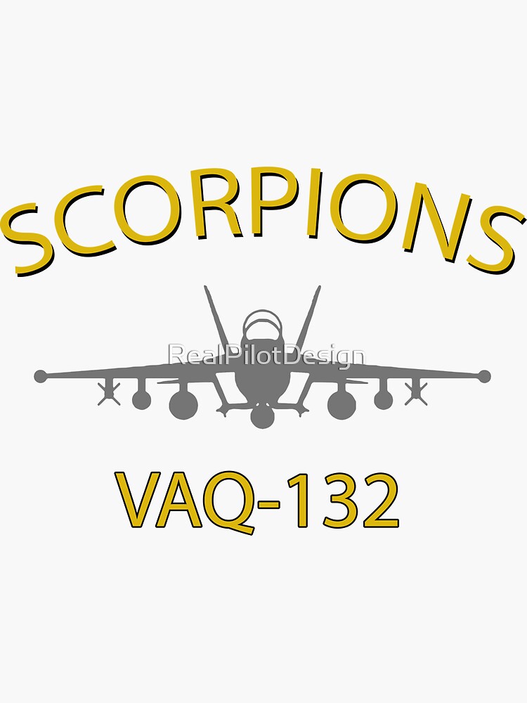 "US Navy VAQ-132 Scorpions USN Electronic Attack Squadron EA-18G ...