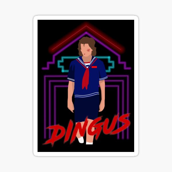 "Stranger Things 3: Dingus" Sticker for Sale by Themovieguy | Redbubble