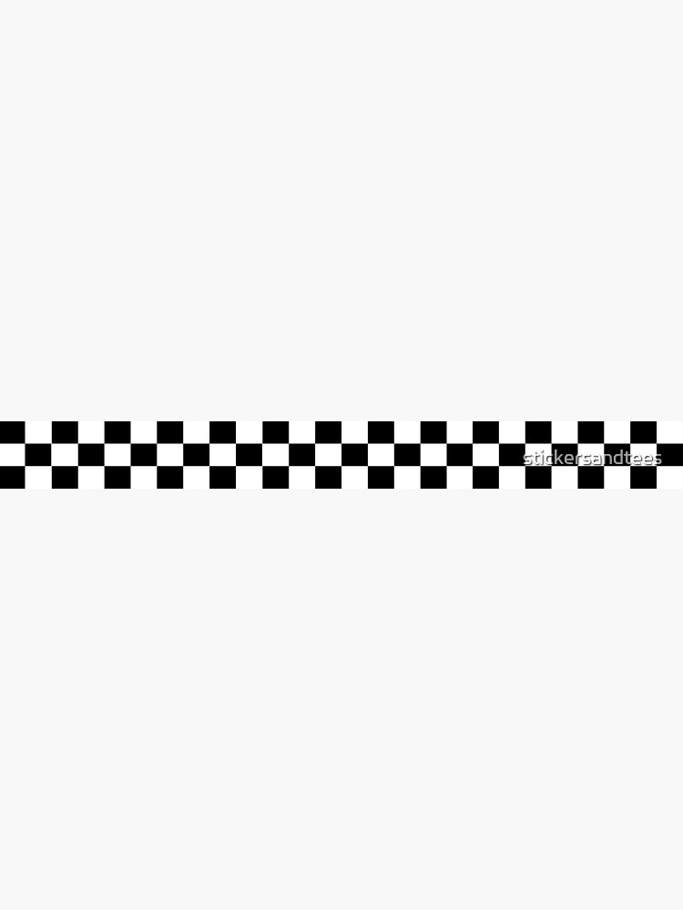 "Checkered Racing Stripes Long Car Sticker" Sticker by stickersandtees ...
