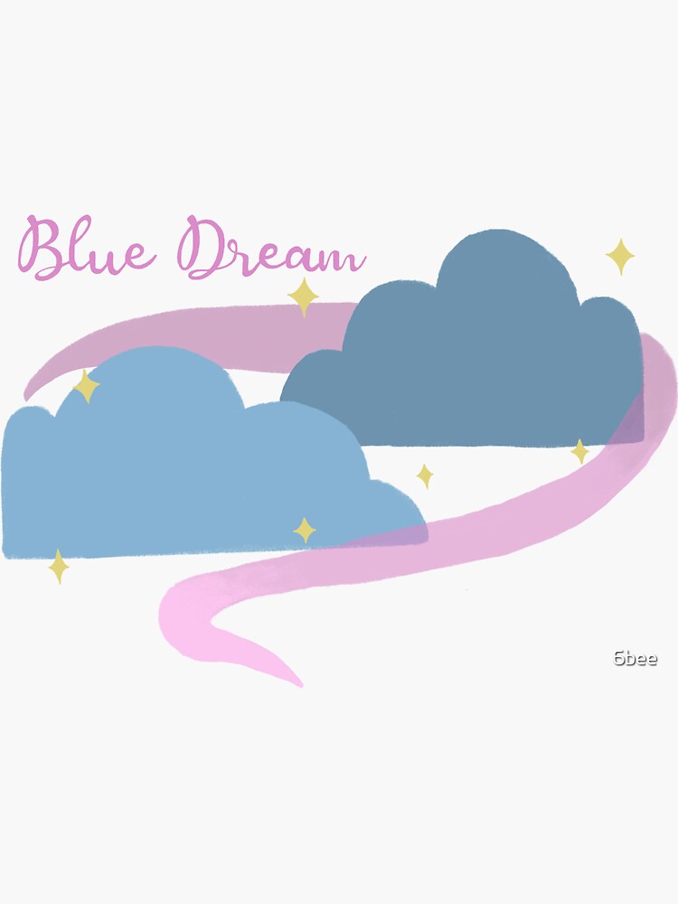 "Blue Dream " Sticker by 6bee | Redbubble