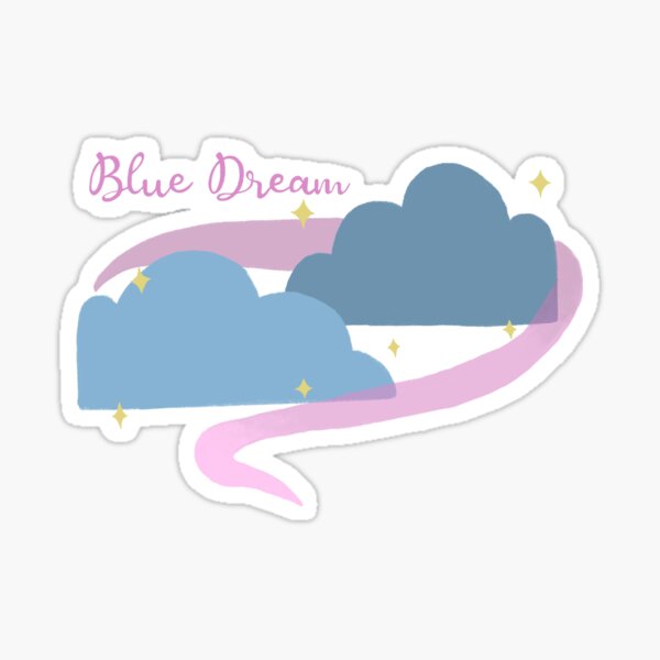 "Blue Dream " Sticker by 6bee | Redbubble