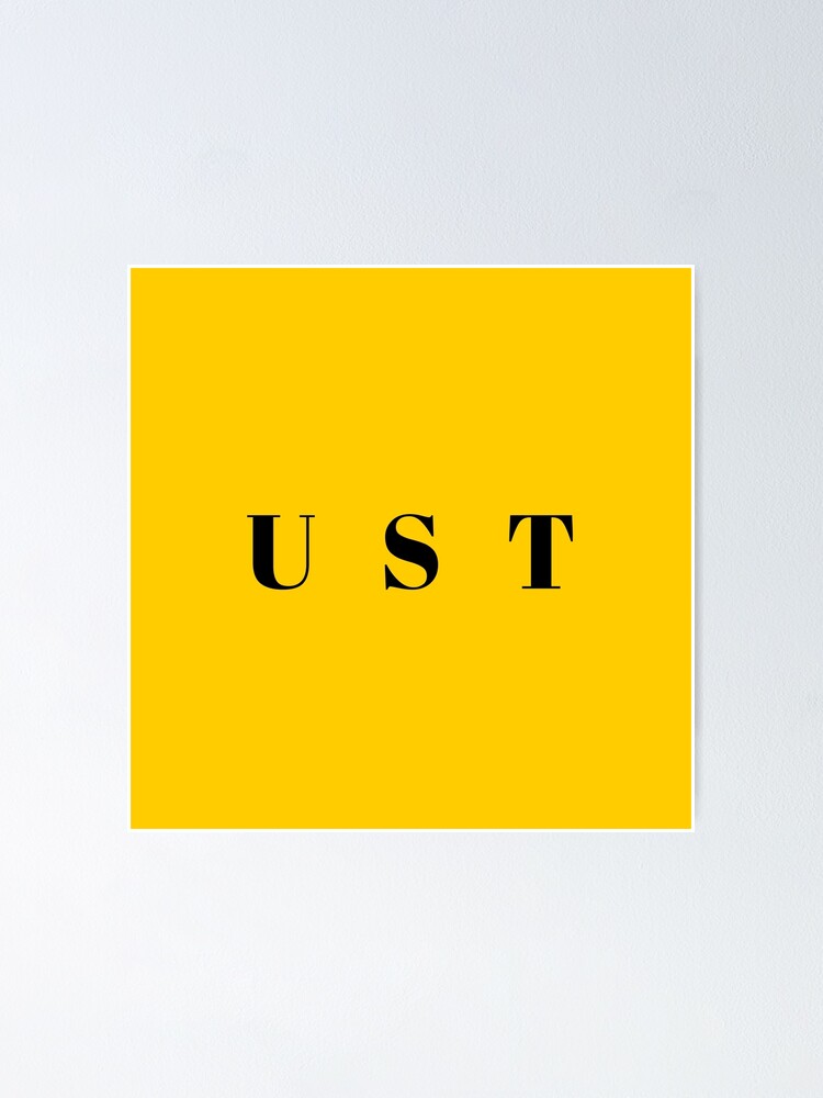 "UST University of Santo Tomas Yellow Black" Poster by angelmalfoy ...