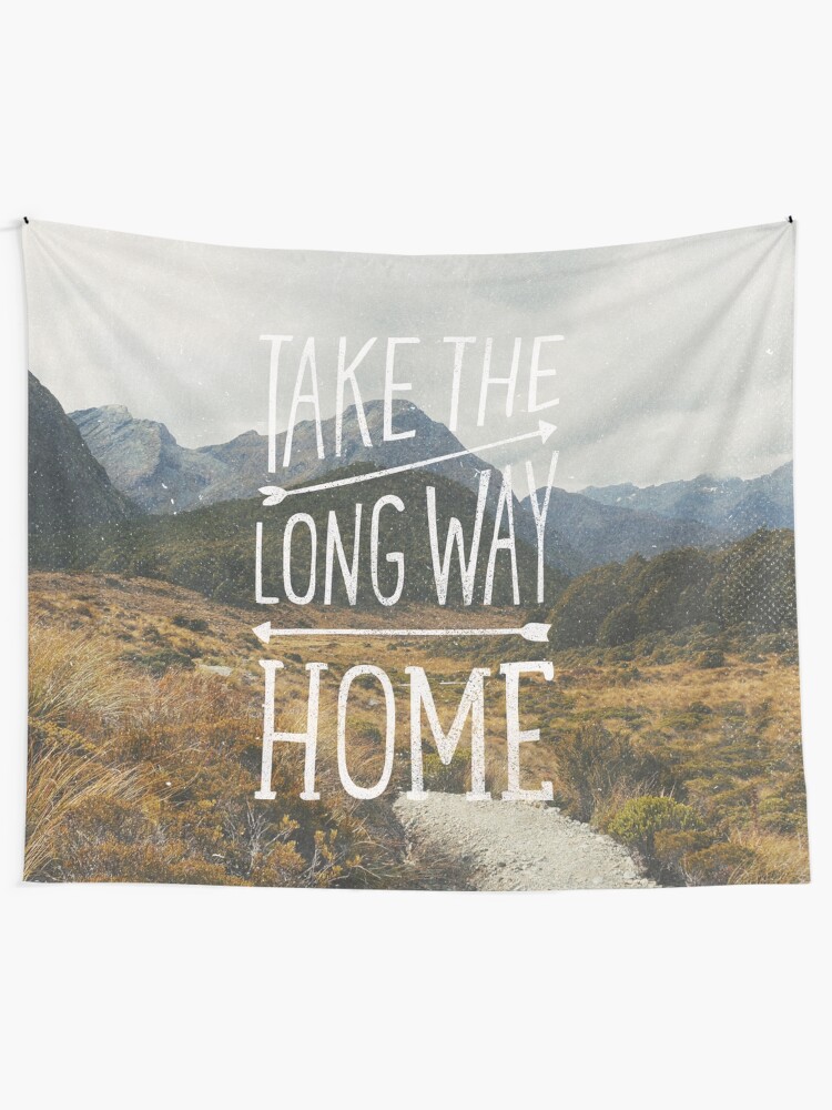 "TAKE THE LONG WAY" Tapestry by cabinsupplyco | Redbubble