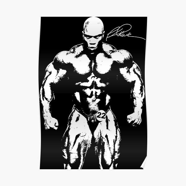 "Bodybuilding Muscle Man" Poster by VectorDesigner | Redbubble