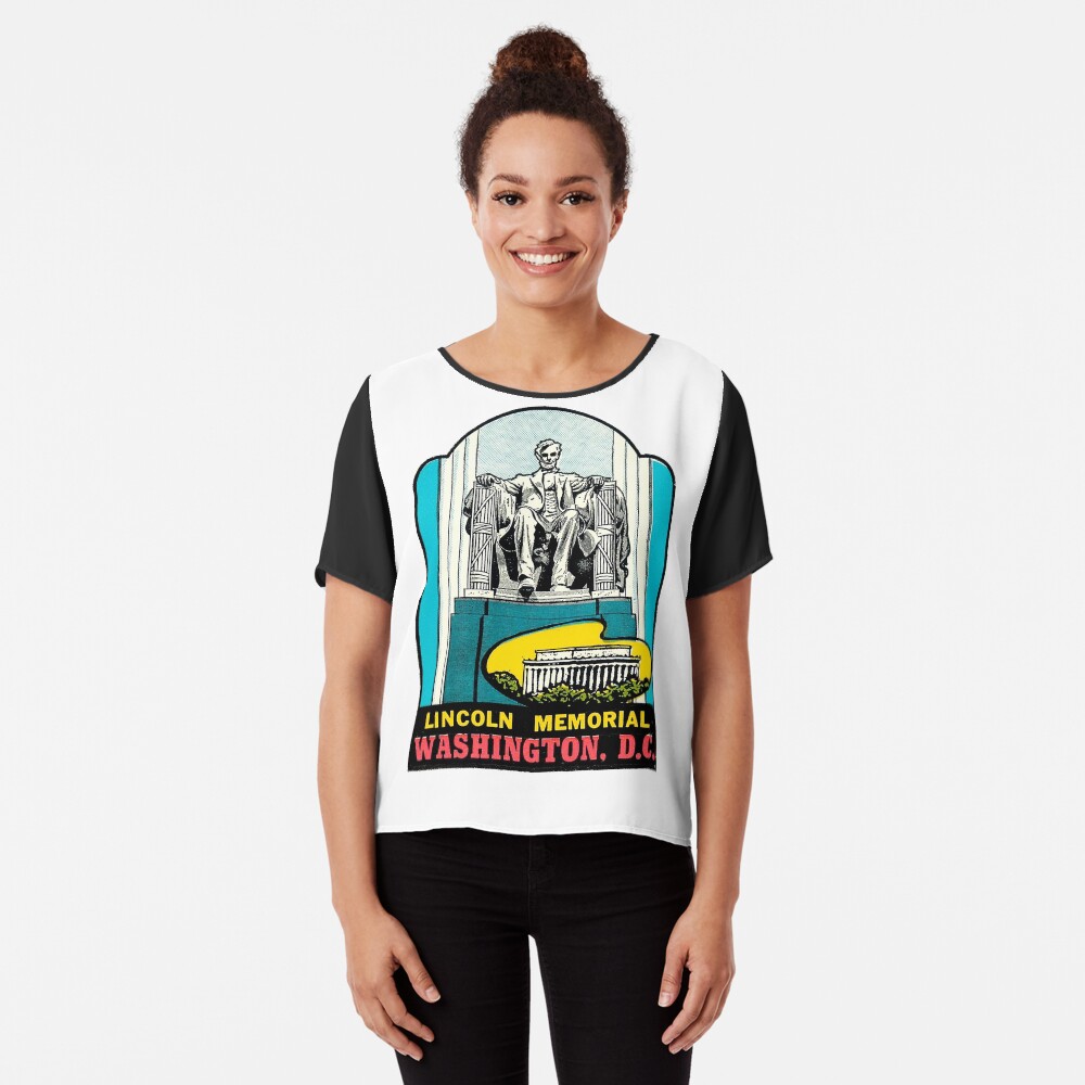 "Lincoln Memorial Washington DC Vintage Travel Decal" Sticker for Sale ...