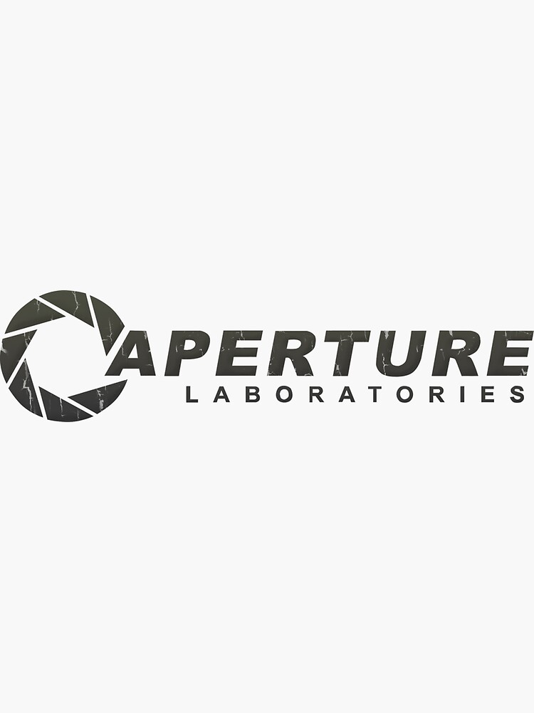 "Aperture Science Laboratories " Sticker for Sale by SimplyNun | Redbubble