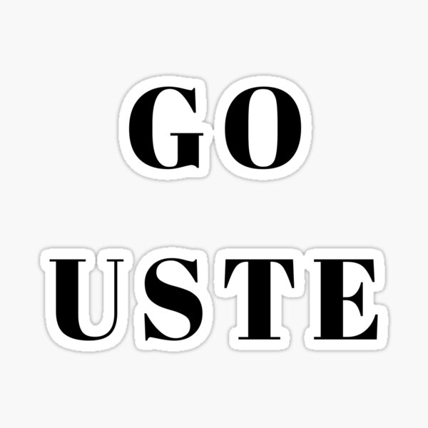 "Go USTe UST University of Santo Tomas Yellow Black" Sticker for Sale ...