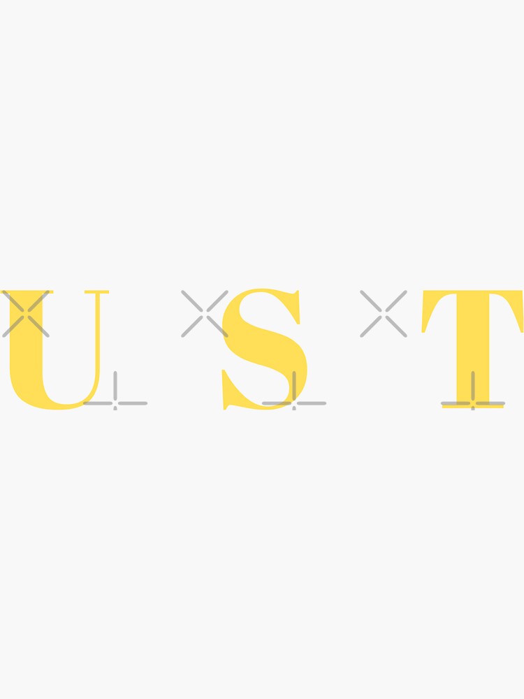 "UST University of Santo Tomas Yellow" Sticker for Sale by angelmalfoy ...