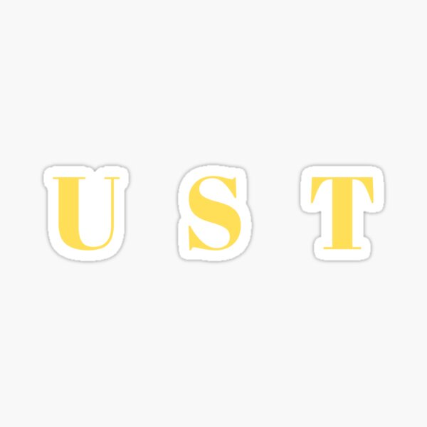 "UST University of Santo Tomas Yellow" Sticker for Sale by angelmalfoy ...