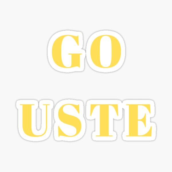 "Go USTe UST University of Santo Tomas Yellow" Sticker for Sale by ...