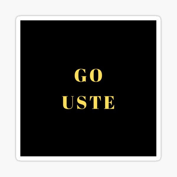 "Go USTe UST University of Santo Tomas Yellow Black" Sticker for Sale ...