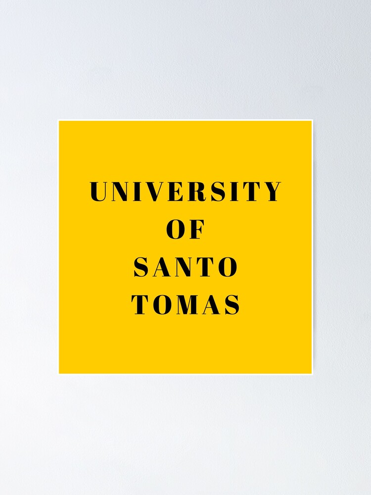 "UST University of Santo Tomas Black Yellow" Poster by angelmalfoy ...