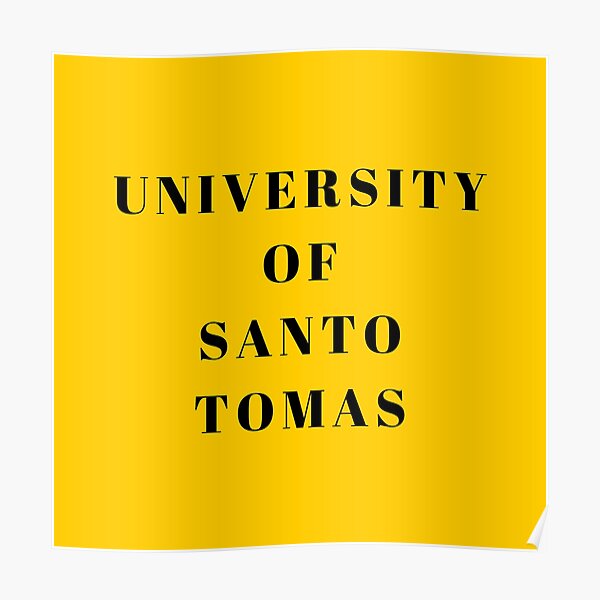 "UST University of Santo Tomas Black Yellow" Poster by angelmalfoy ...