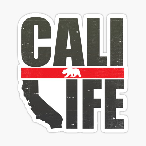 "Cali Life " Sticker for Sale by SimplyNun | Redbubble