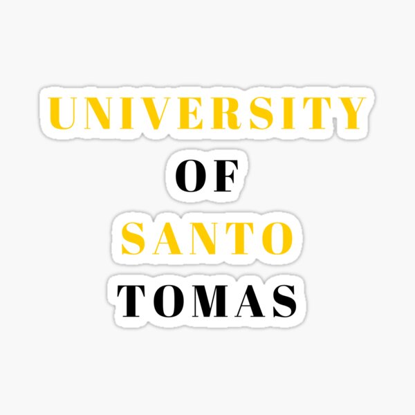"UST University of Santo Tomas Black" Sticker for Sale by angelmalfoy ...