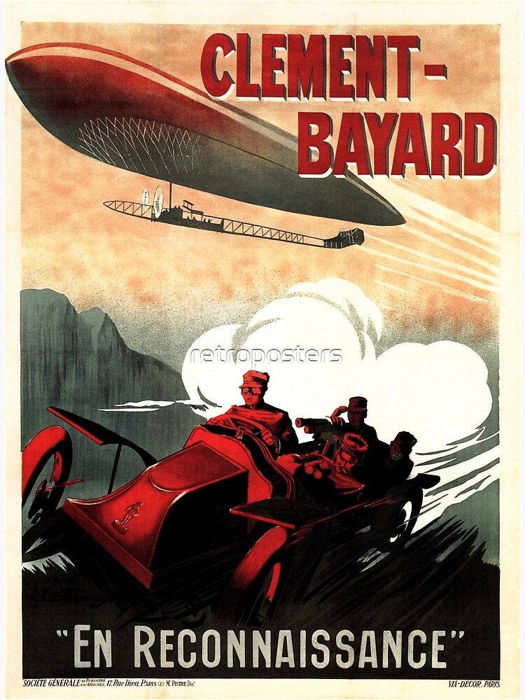 "French Clement Bayard En Reconnaissance Auto Racing Vintage Car ...
