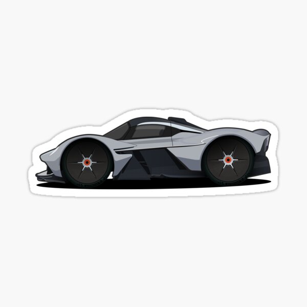 "Aston Martin Valkyrie" Sticker by cedramichelle | Redbubble