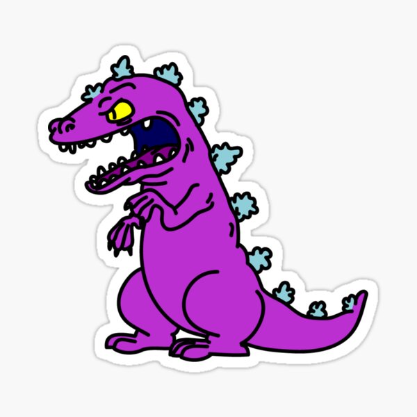 "Reptar lilac evil lime background" Sticker for Sale by NaturalBornGoth ...