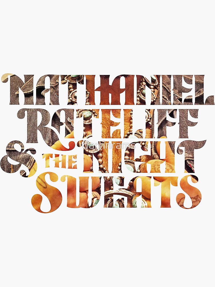 "nathaniel rateliff logo tour 2019 bedakan" Sticker for Sale by ...