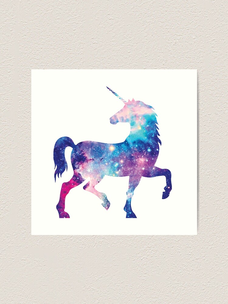 "Cosmic watercolor unicorn" Art Print for Sale by SouthPrints | Redbubble