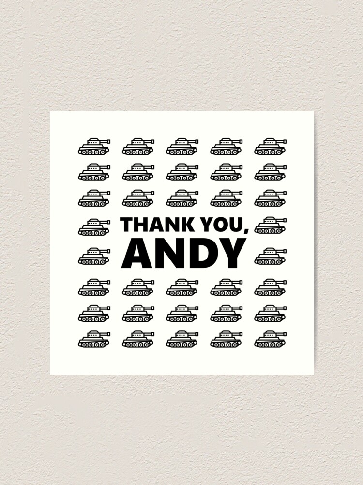 "The Office Thank You, Andy. Tanks. Prison Mike Black" Art Print for ...