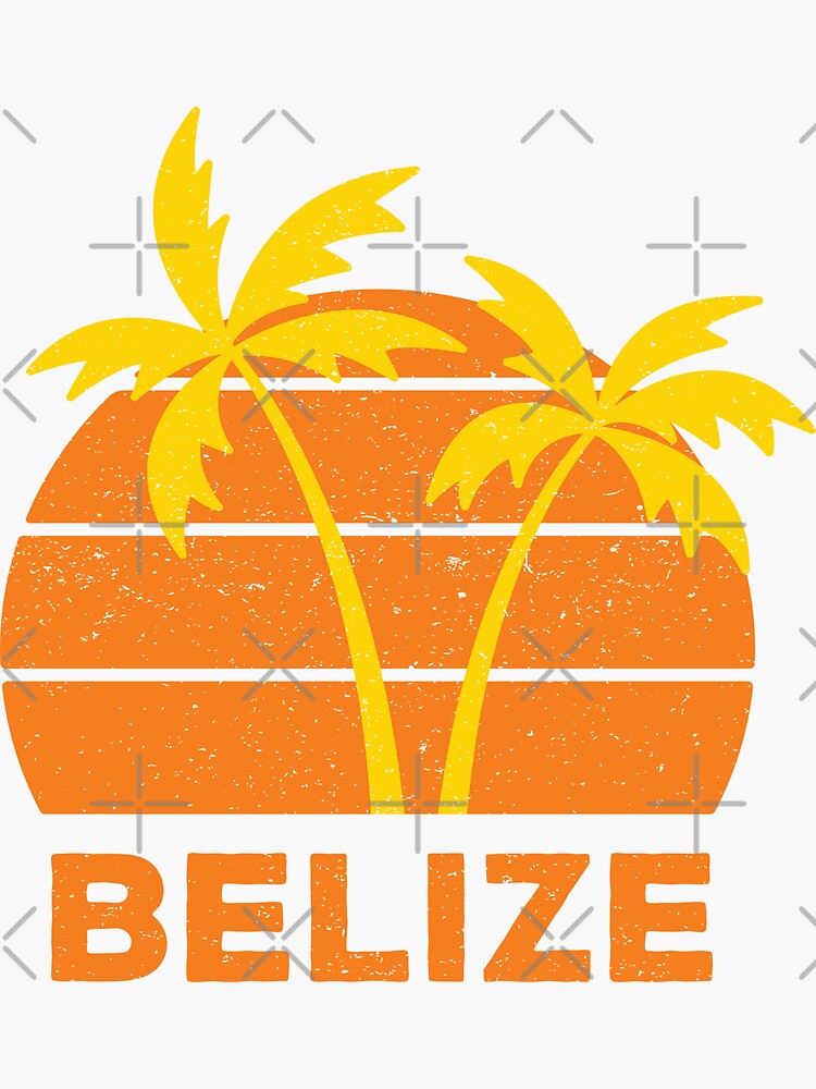 "Belize Retro" Sticker for Sale by teesaurus | Redbubble