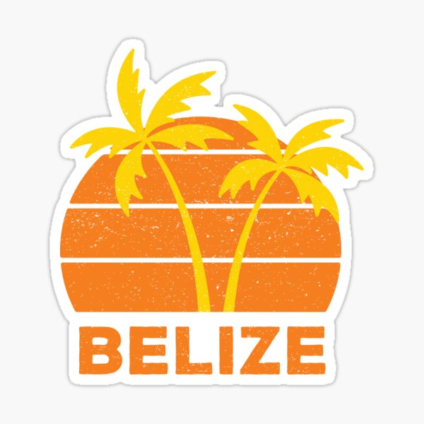 "Belize Retro" Sticker for Sale by teesaurus | Redbubble