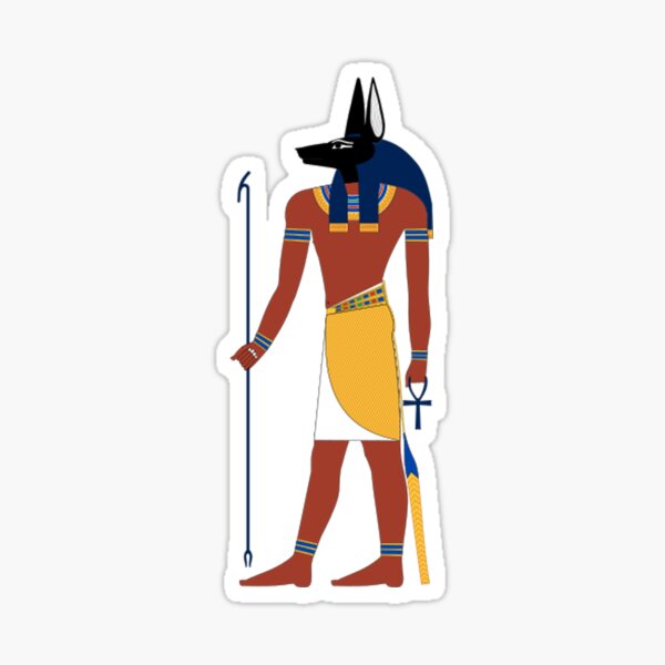 "ANUBIS" Sticker by orgoneski | Redbubble