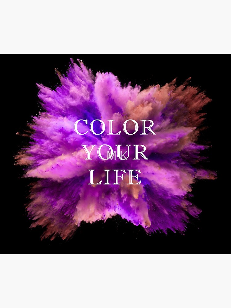 "Color your life" Sticker for Sale by Mandy-Kuijper | Redbubble