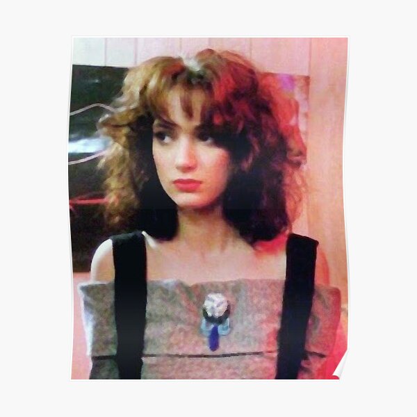 "90s Winona " Poster by SpookyPieGuy | Redbubble