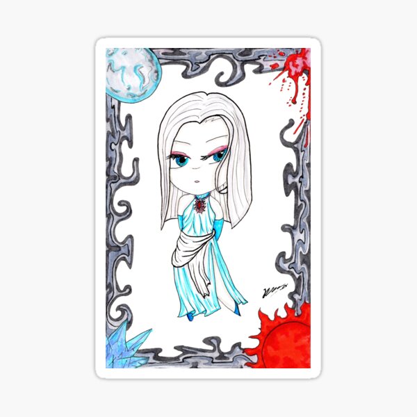 "Chibi Yue-Ren 2" Sticker for Sale by LetZoeSpoilYou | Redbubble