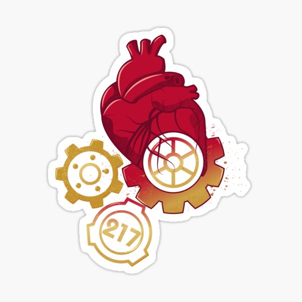 "SCP-217 The Clockwork Virus SCP Foundation" Sticker by opalskystudio ...